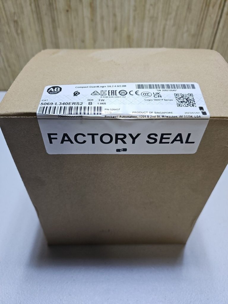 ALLEN BRADLEY 5069-L340ERS2 COMPACT GUARDLOGIX 5380 SAFETY CONTROLLER ...